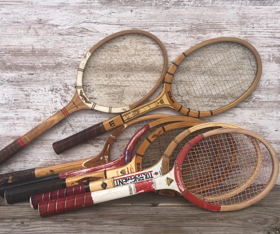 Wood Tennis Racquet Wilson Maureen Connolly Davis TAD Dunlop Maxply ...
