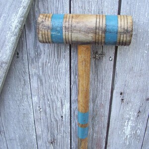 Vintage Wood Croquet Mallet Cosplay Heathers Sportcraft South Bend Lawn ...
