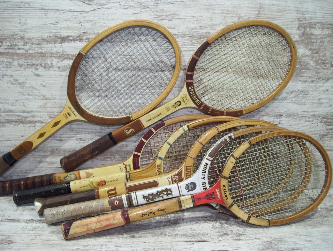Wood Tennis Rackets Wilson Pancho Gonzales Don Budge Dunlop - Etsy