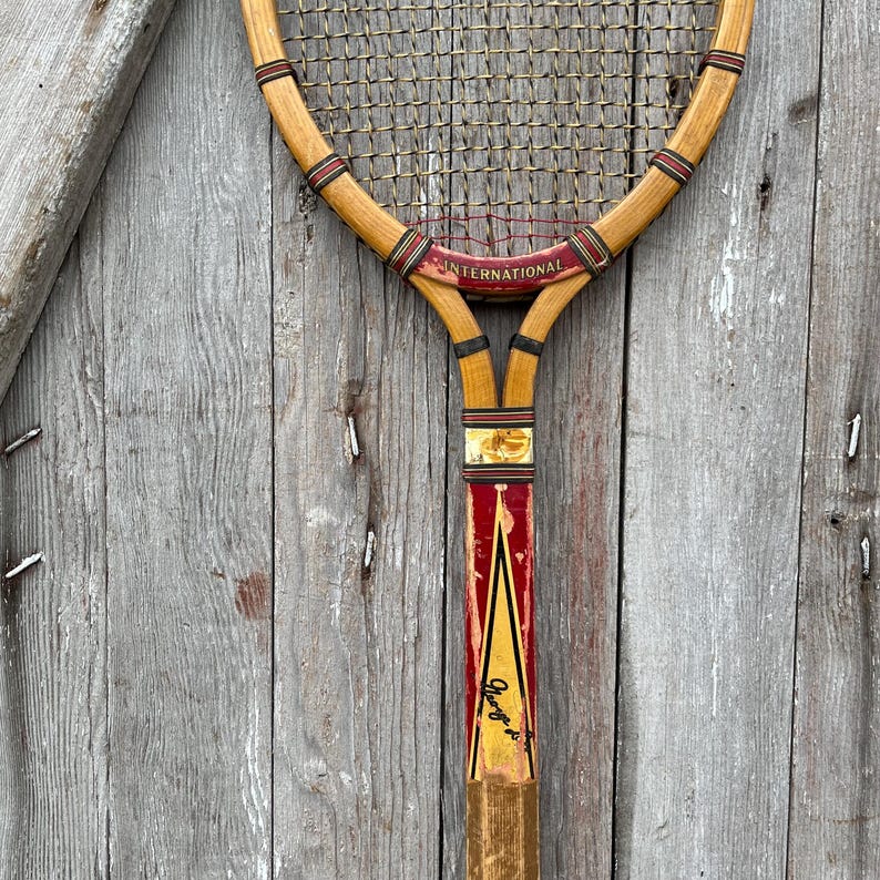 Wood Tennis Rackets Wilson Macgregor Frank Parker George Lott Fred ...