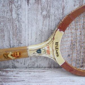 Wood Tennis Racket Wilson Jack Kramer Tony Trabert Dunlop Rod Laver ...