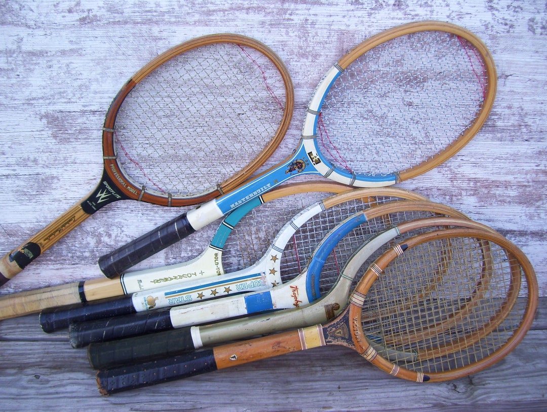 Wood Tennis Rackets Masterbuilt Trophy John Havlicek Super Star ...