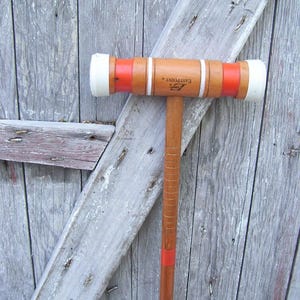 Vintage Wood Croquet Mallet Cosplay Heathers Sportcraft South Bend Lawn ...