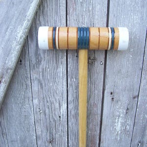 Vintage Wood Croquet Mallet Cosplay Heathers Sportcraft South Bend Lawn ...