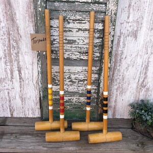 Vintage Wood Croquet Mallet Cosplay Heathers Sportcraft South Bend ...