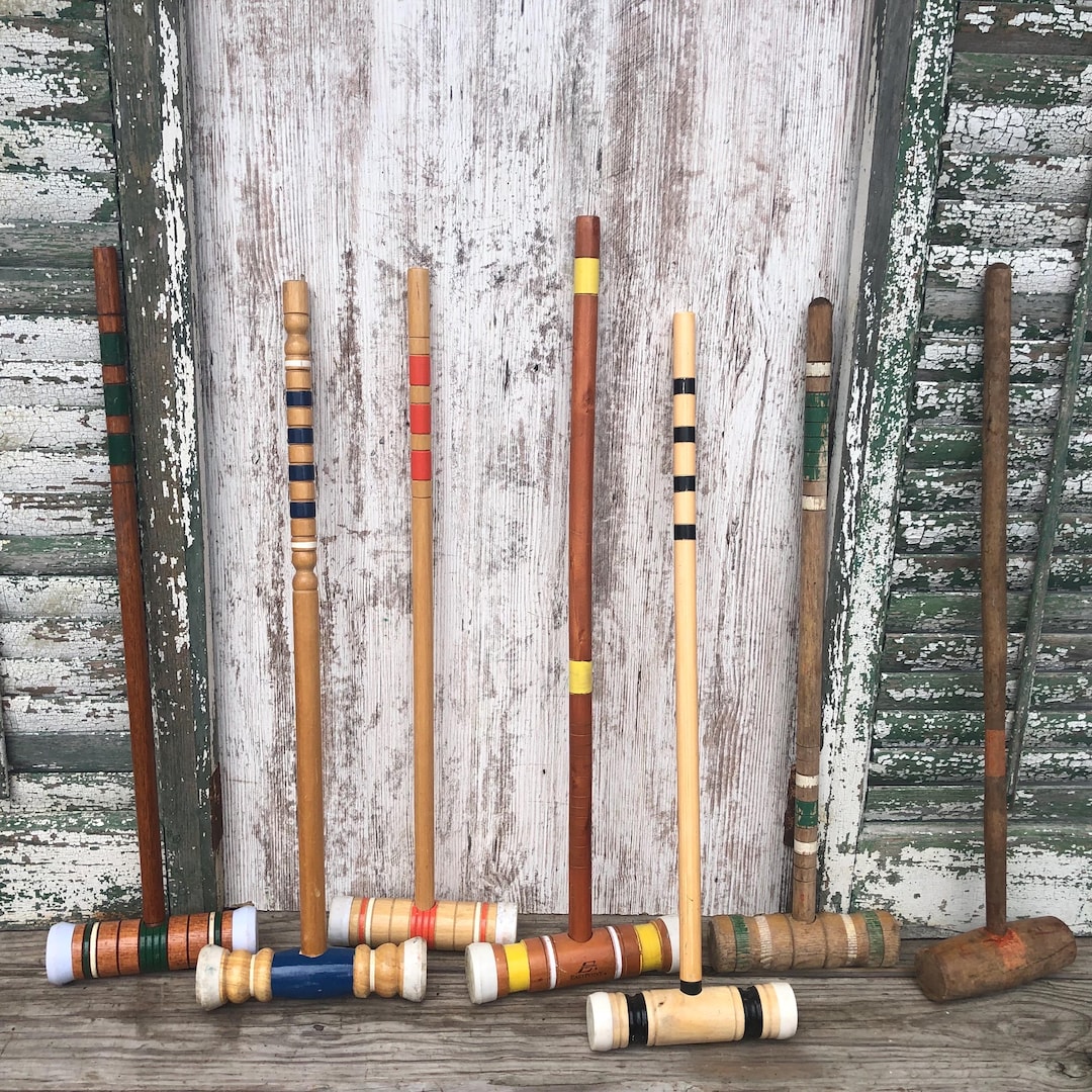 Vintage Wood Croquet Mallet Cosplay Heathers Sportcraft South Bend Lawn ...