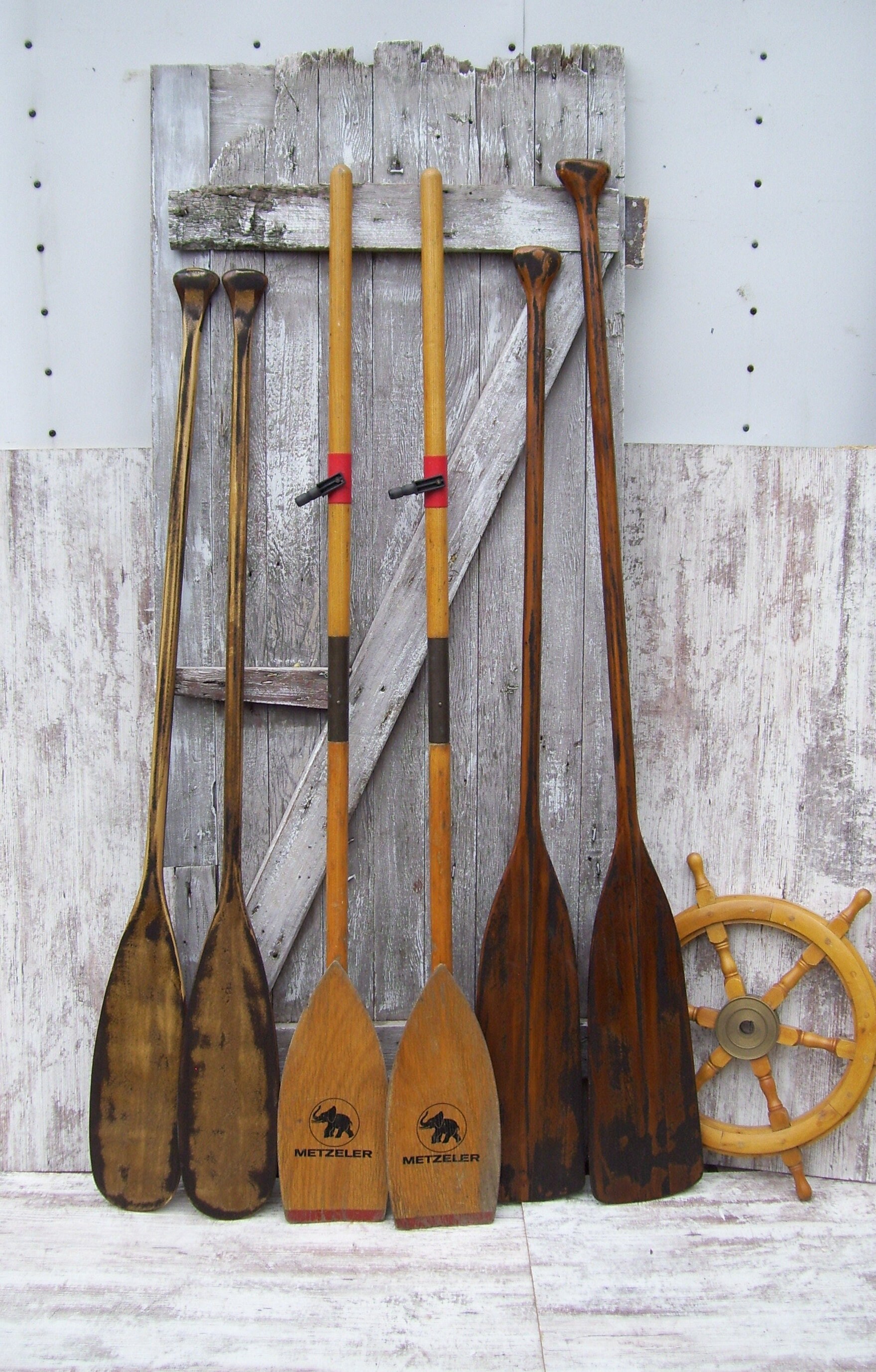 Vintage Oars And Paddles