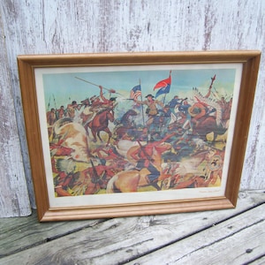 Custer's Last Stand Hugh Charles Mcbarron Battle of Little Big Horn Montana Western Art Native ...