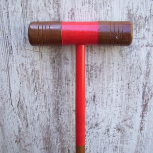 Vintage Wood Croquet Mallet Cosplay Heathers Sportcraft South Bend Lawn ...