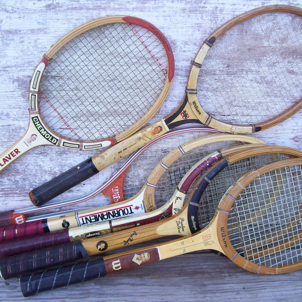 Wood Tennis Racket - Etsy