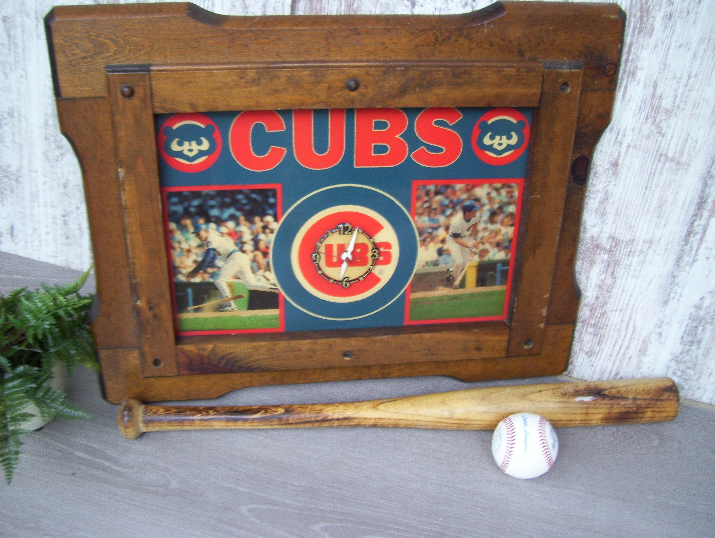 Chicago Cubs Clock Vintage Sports Cubbies Man Cave Non Working | Etsy