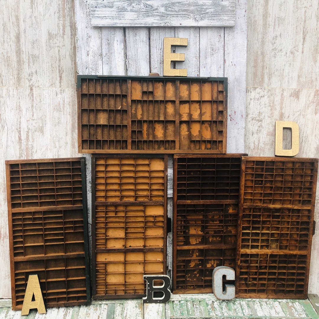 Hamilton Printers Drawer Typeset Letterpress Tray Thompson Cabinet Co ...