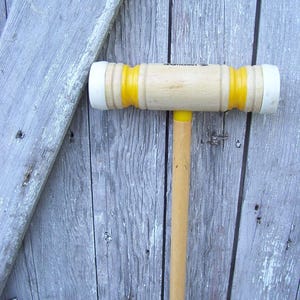 Vintage Wood Croquet Mallet Cosplay Heathers Sportcraft South Bend Lawn ...