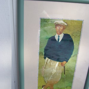 LARGE Bart Forbes the Vintage Golfer Male Golfer the Golfer Classic ...
