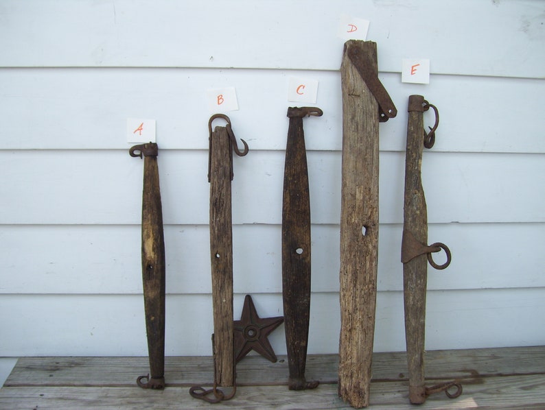 Wood Oxen Yoke Farmhouse Primitive Wood Iron Singletree | Etsy