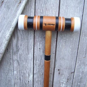 Vintage Wood Croquet Mallet Cosplay Heathers Sportcraft South Bend Lawn ...