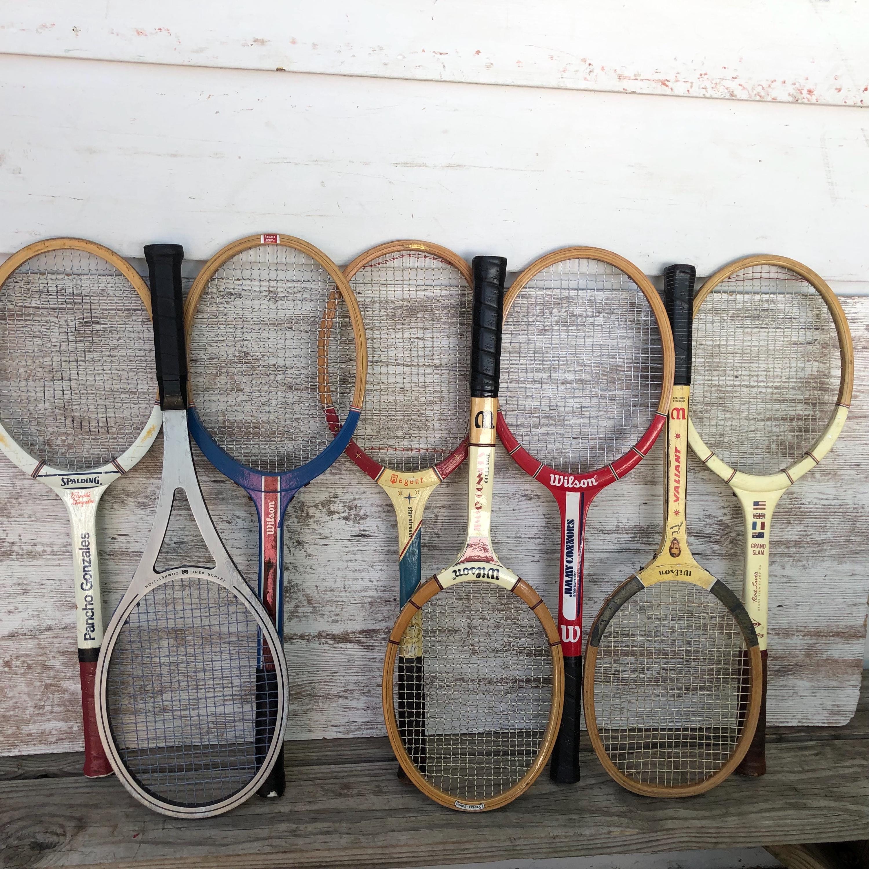Wood Tennis Racket Wilson Jack Kramer Pancho Gonzales Spalding Head ...