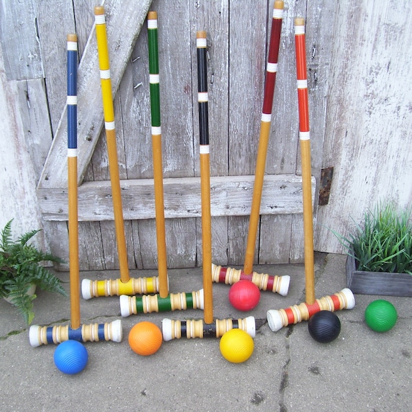 Croquet Set - Etsy