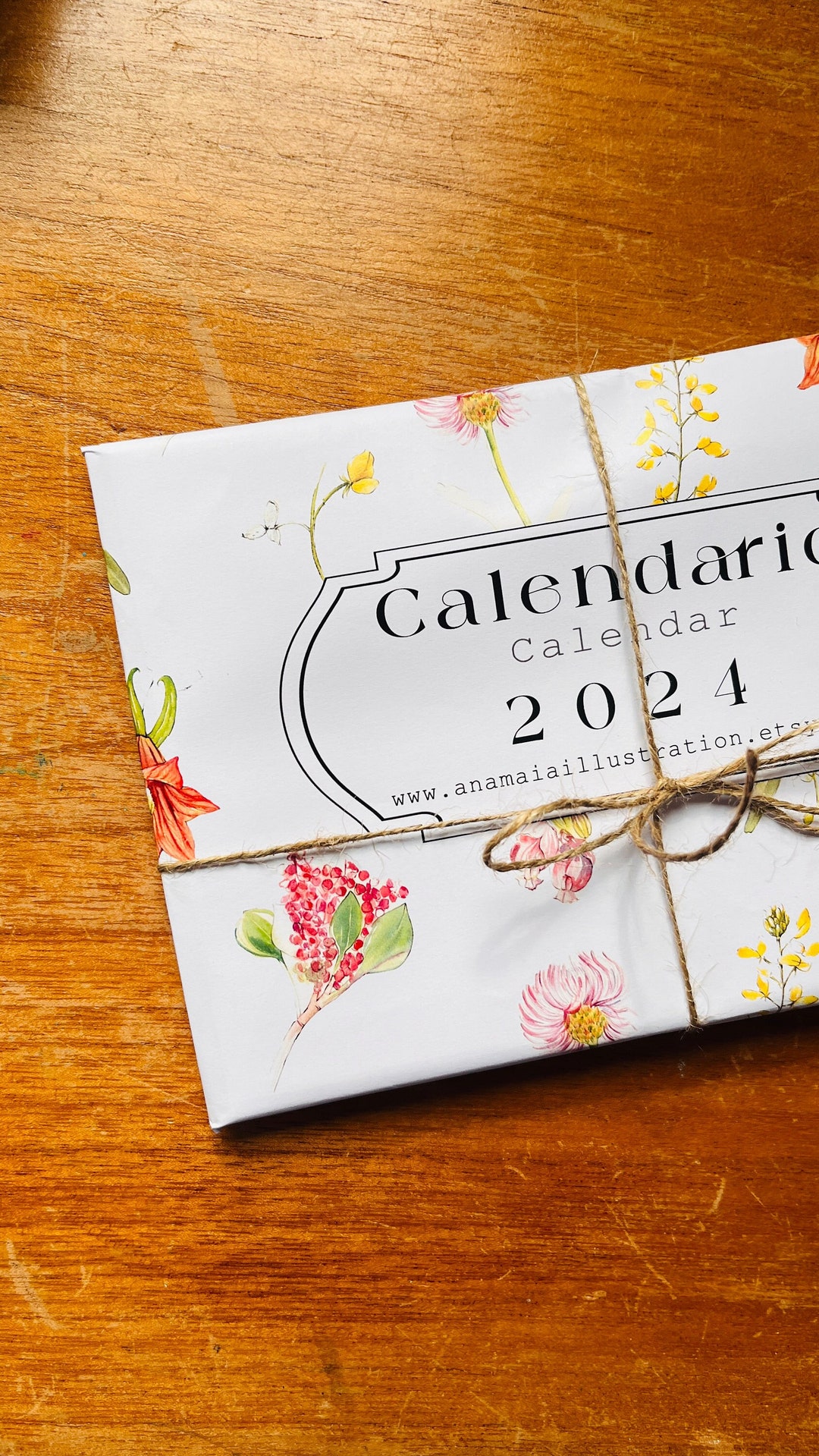 Illustrated 2024 Calendar/postcards Illustrated Calendar - Etsy