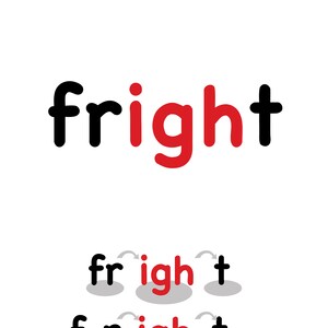 Dyslexic Spelling Help, Learn to Read 'igh' Words, Posters and ...