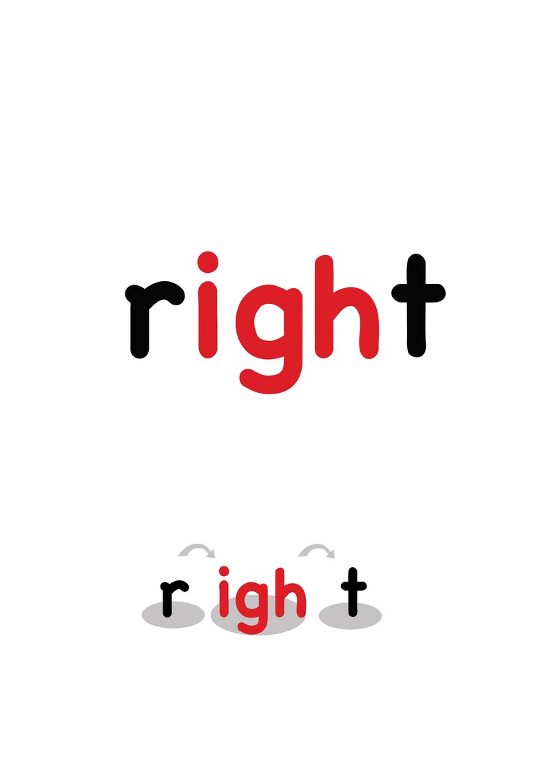 Dyslexic Spelling Help, Learn to Read 'igh' Words, Posters and ...