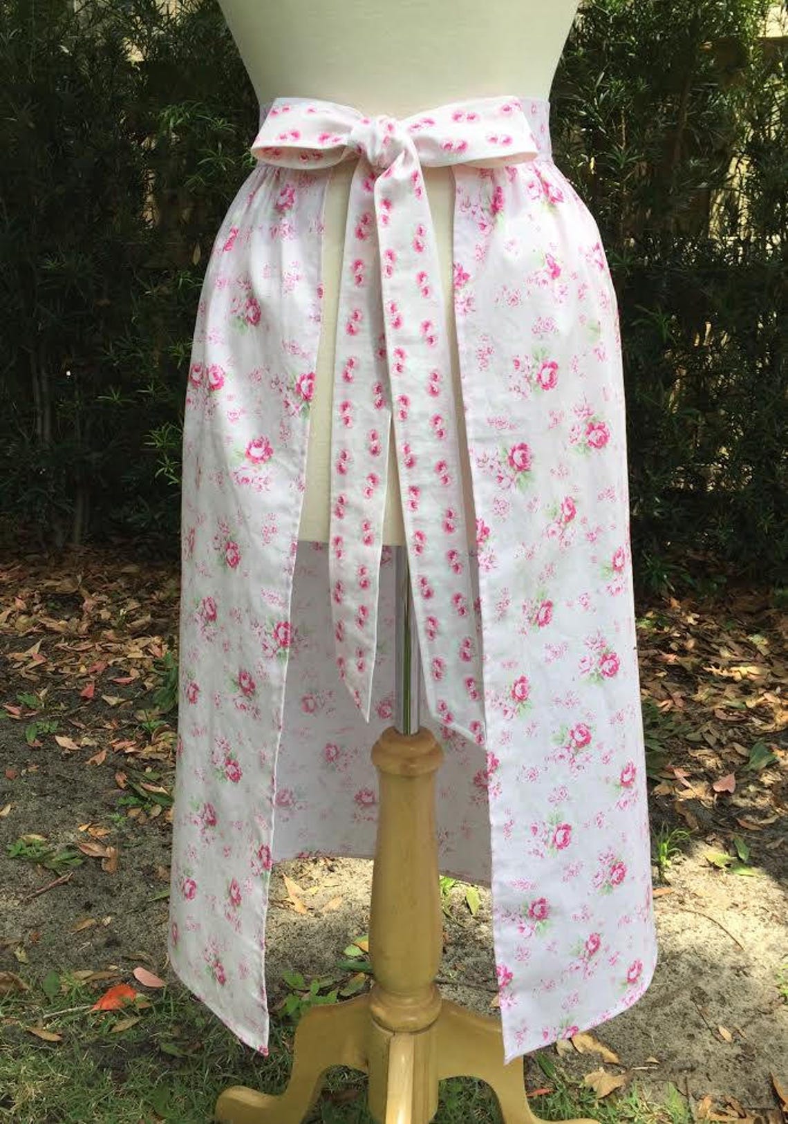 Jane Women's Regency Style Shabby Chic Floral Half Apron - Etsy
