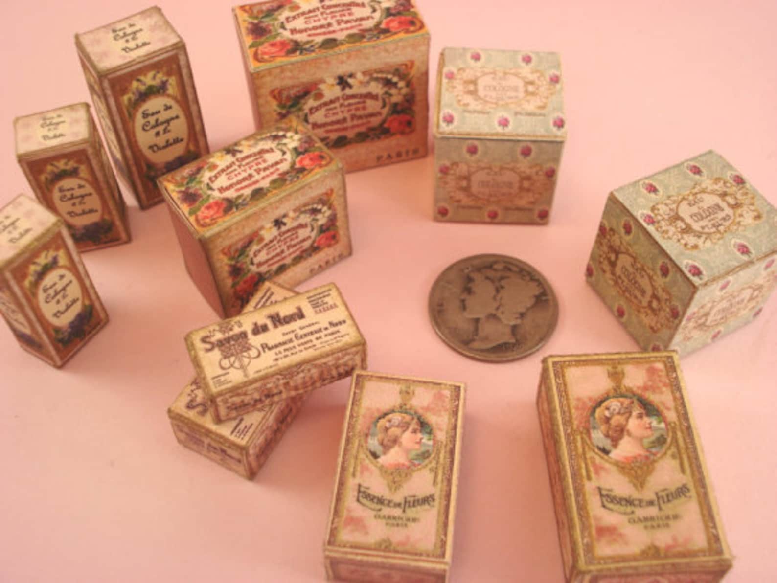 Miniature 1:12 Scale Kit Printable Digital Download 32 French Toiletry ...