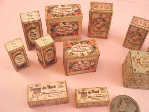 Miniature 1:12 Scale Kit Printable Digital Download 32 French Toiletry ...