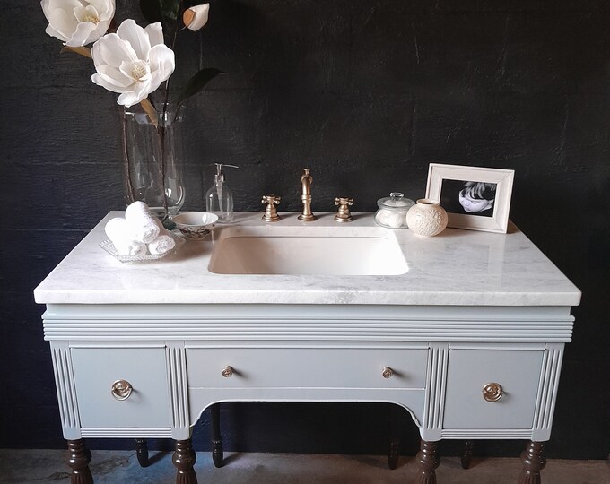 Turned Leg Bathroom Vanity - Etsy