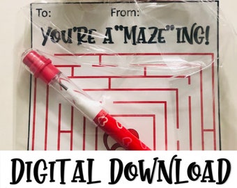 Maze Valentine | Etsy