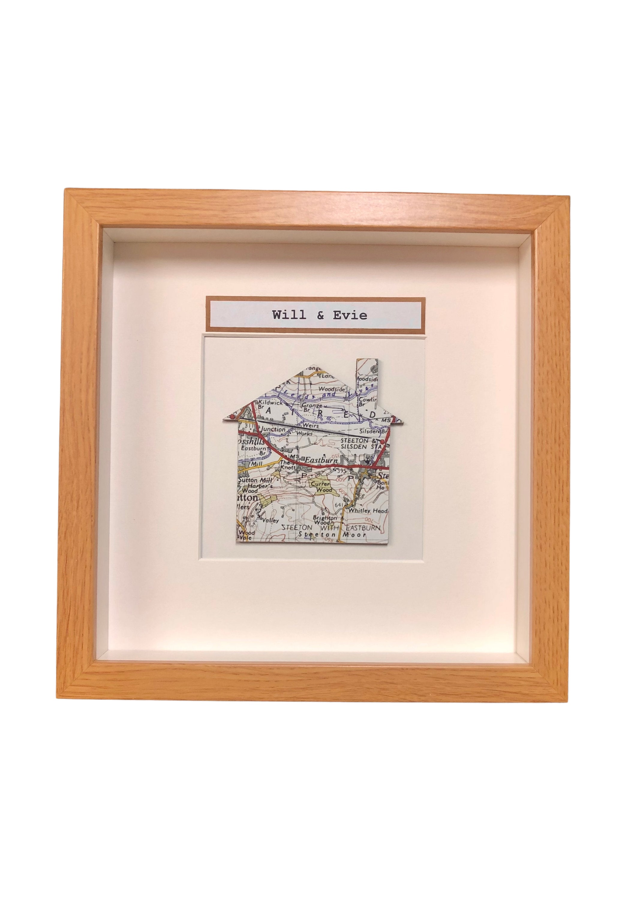 Personalised New Home Map Frame House-shaped Location Frame - Etsy Finland