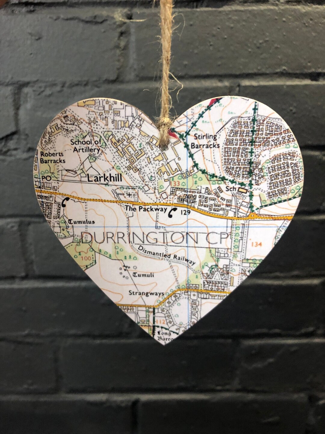Personalised Wedding Venue/location Map Heart, Personalised Map Heart ...