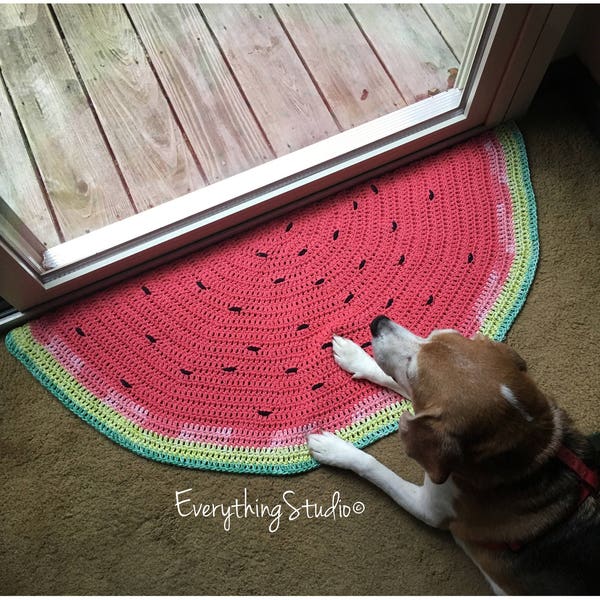 Bluey Watermelon Rug - Etsy
