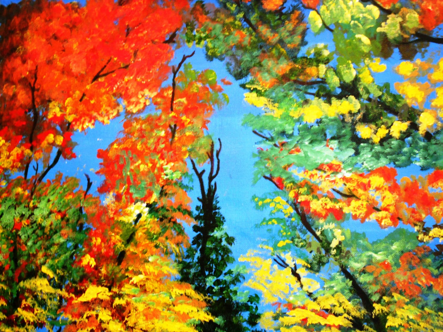 Art Print From Original Acrylic Painting: Autumn Perspective - Etsy