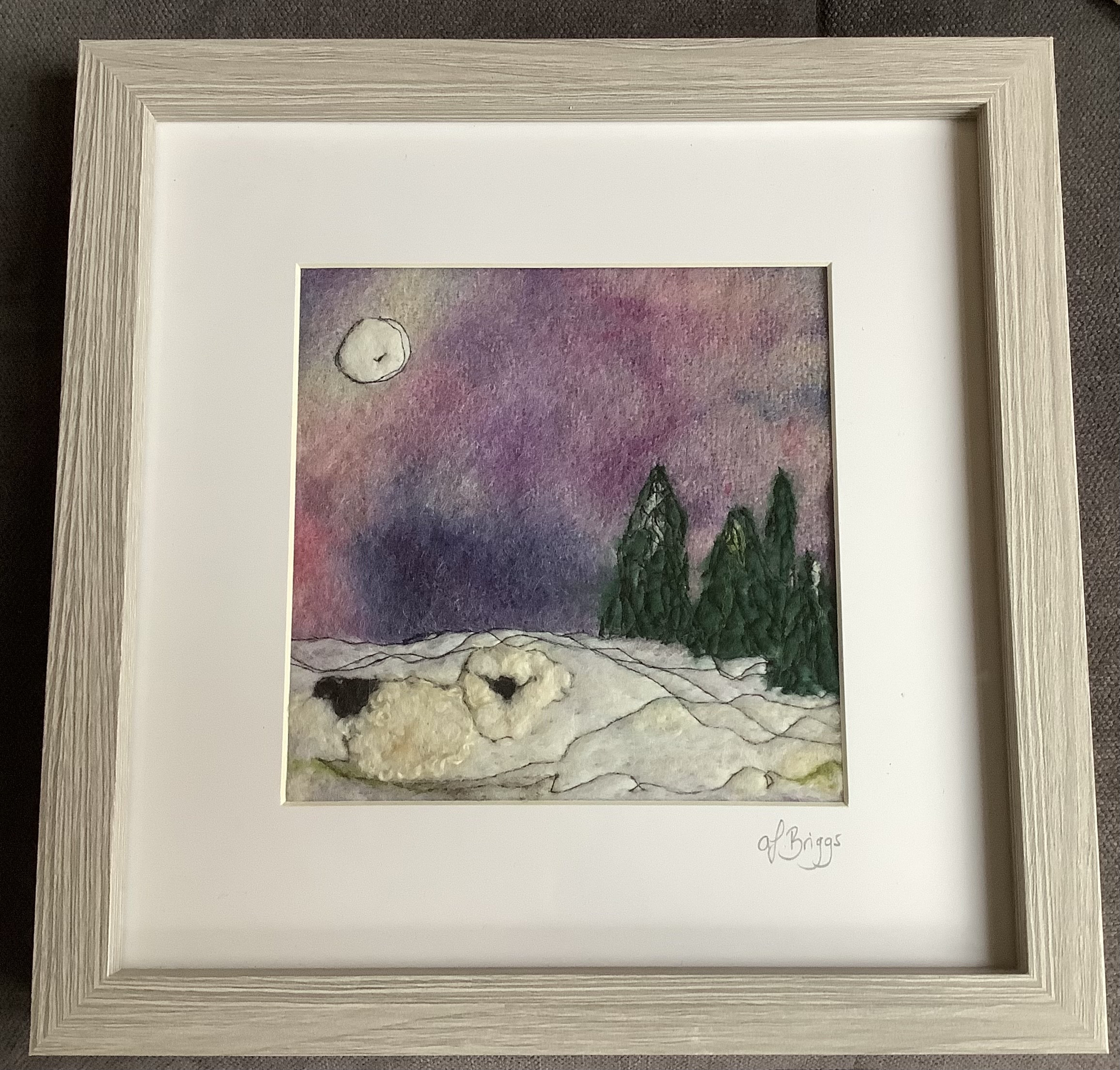 First Snowneedle Felted Winter Scene Sheep in Snow. - Etsy Canada