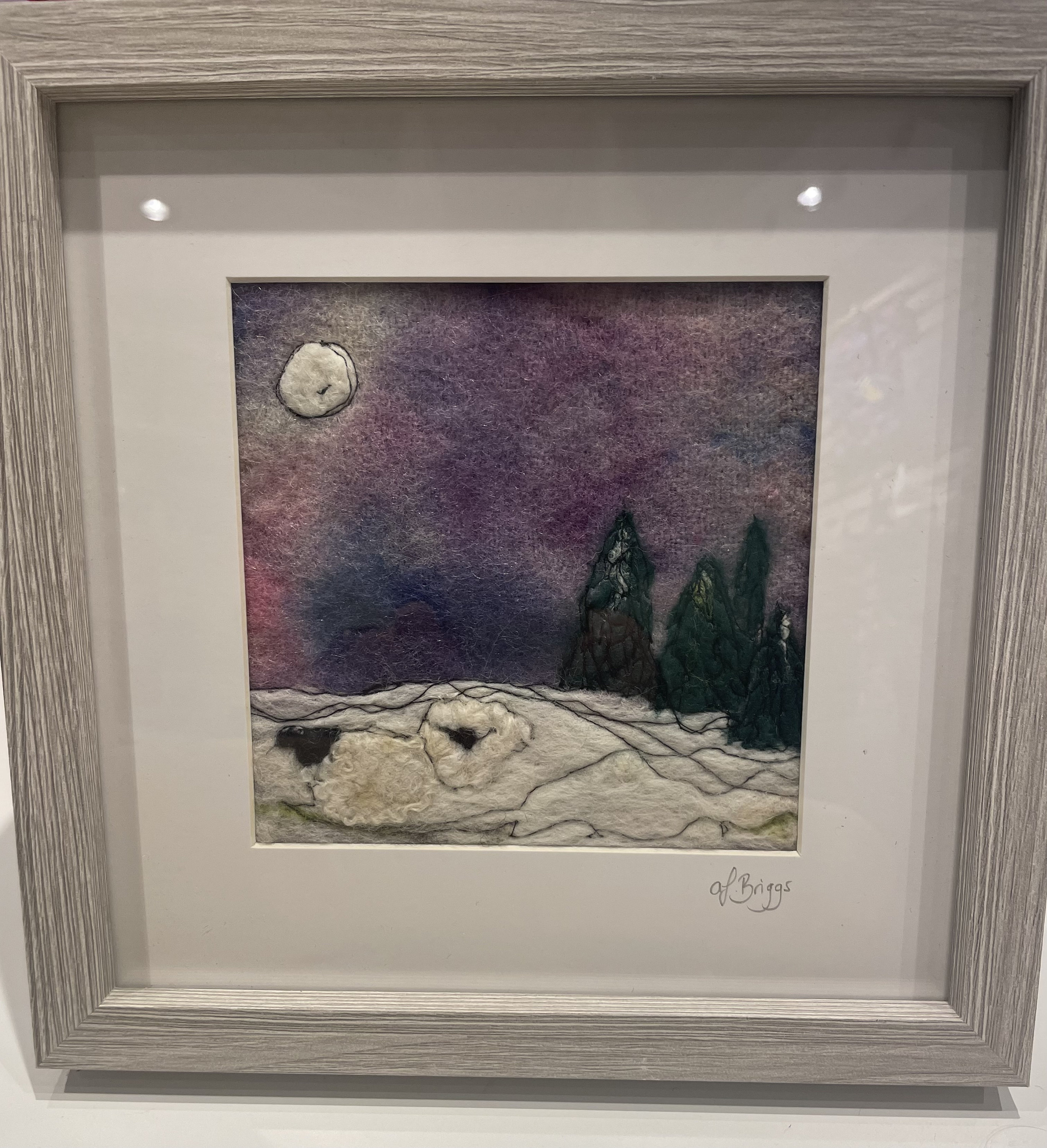 First Snowneedle Felted Winter Scene Sheep in Snow. - Etsy Canada