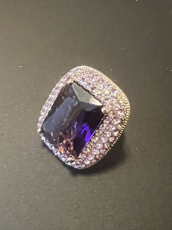 Joan Boyce Rock Your Ring Rectangular Jonquil Pave Ye… - Gem