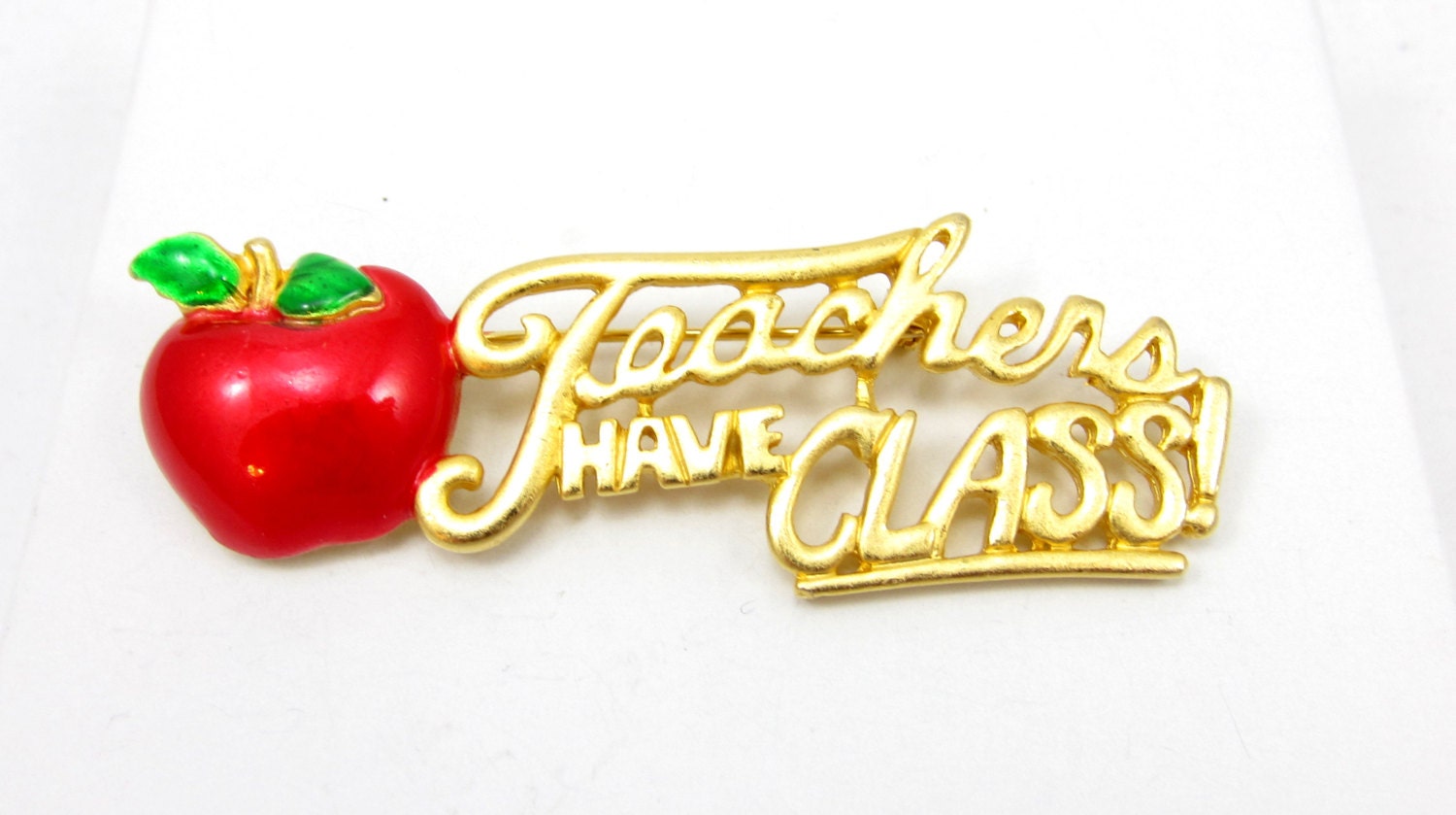 AJC Teachers Gift Teachers Have Class Gold Pin Brooch Red - Etsy
