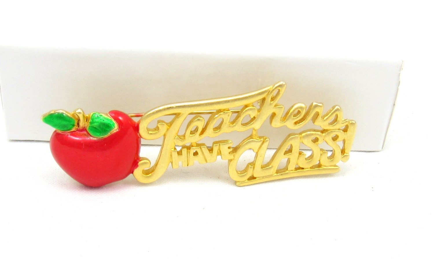 AJC Teachers Gift Teachers Have Class Gold Pin Brooch Red - Etsy