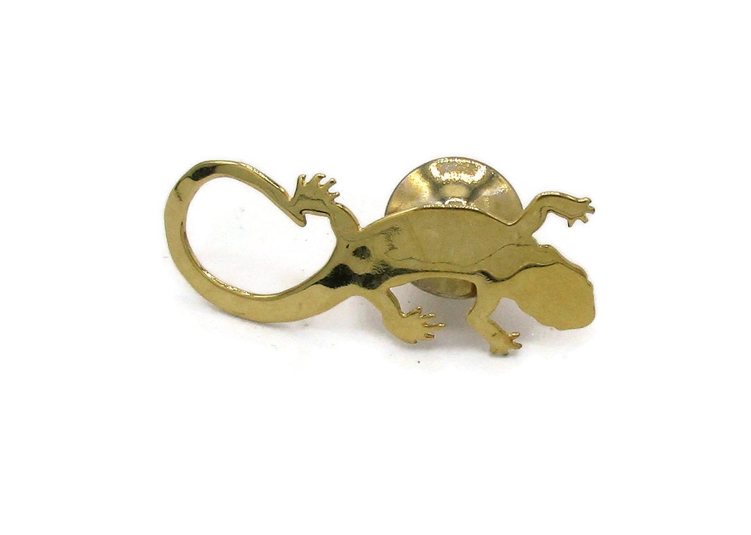 Wild Bryde Gold Ton Gecko Brosche Anstecknadel Metall Offene Arbeit ...