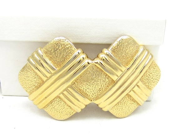 Accessocraft NYC Belt Buckle Gold Tone Vintage Costume Jewelry Belt Buckles 1979 Designer Signed Womens 1 Inch Accessories Etsy