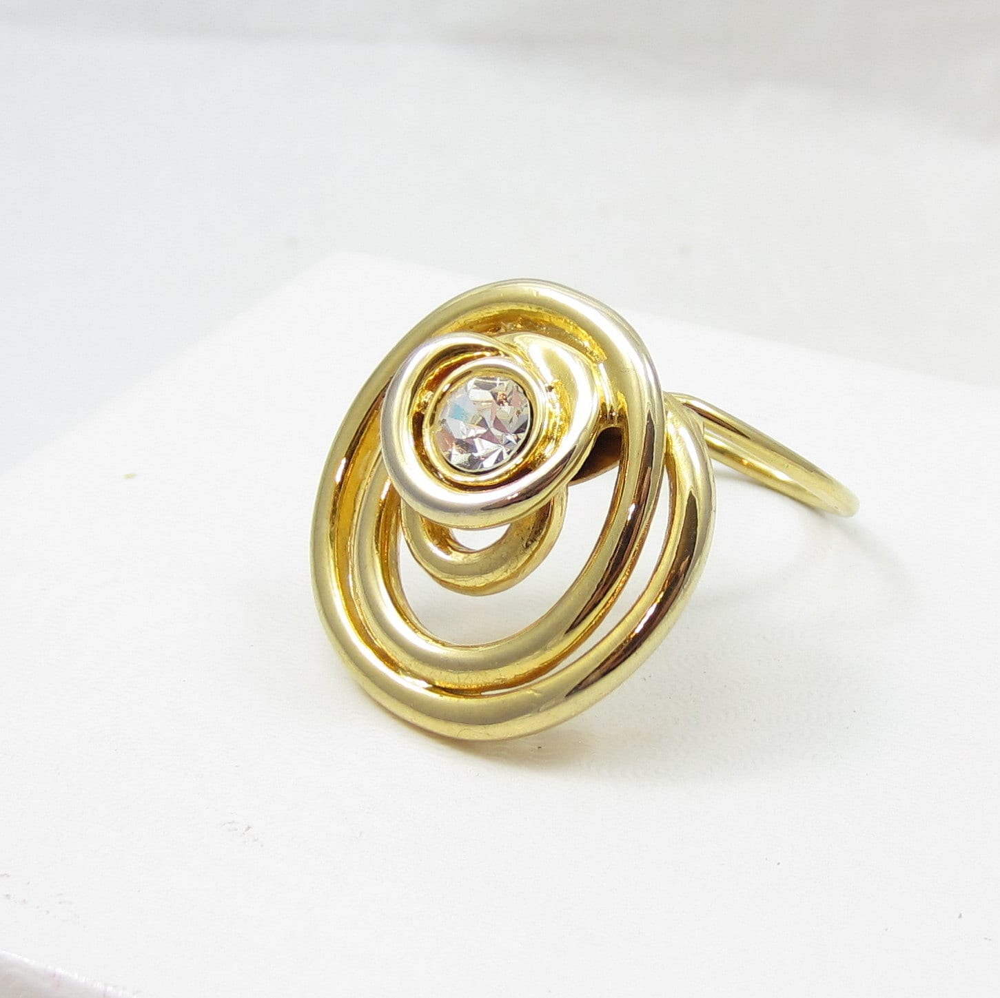 Gold Tone Rhinestone Design Scarf Clip Designer Scarf Holder - Etsy