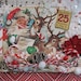 Vintage Santa and Reindeer Holiday Card, Rustic Vintage Style, Santa ...