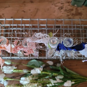 Vintage Test Tube Rack With Glass Tubes, Wedding Shower Decor, Wedding ...