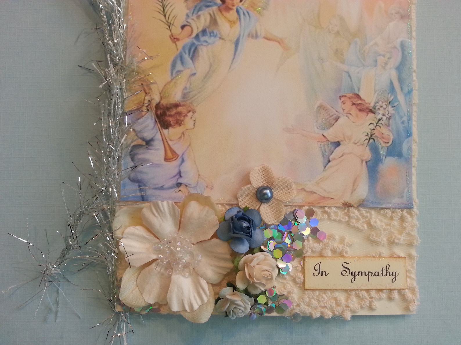 Angels in Heaven Sympathy Card Custom Sympathy Card Male - Etsy