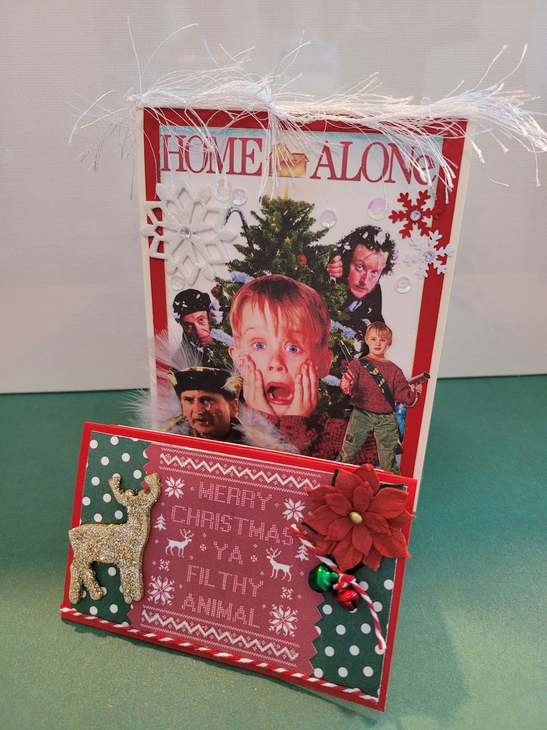 Home Alone Film Holiday Card, Double Easel Holiday Card, Flip, Fold ...