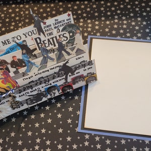 Beatles Birthday Card: Handmade Pop-up Fan Folded Card, Personalized ...