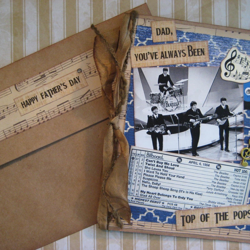 Beatles Father Day Card - Etsy