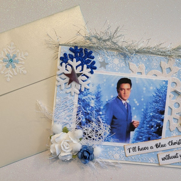Elvis Presley Christmas Card - Etsy