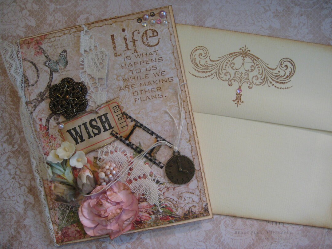 Collage Card, Life/wish Card, Life is What Happens..., John Lennon ...